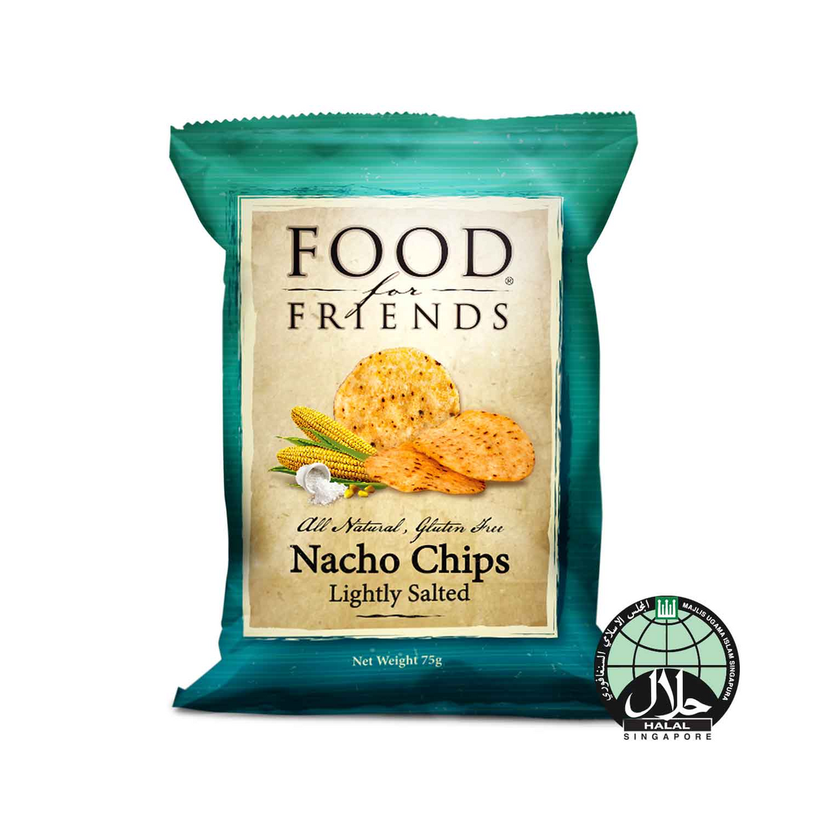 Halal | 75g Food for Friends Lightly Salted Nacho Chips – Care Package ...