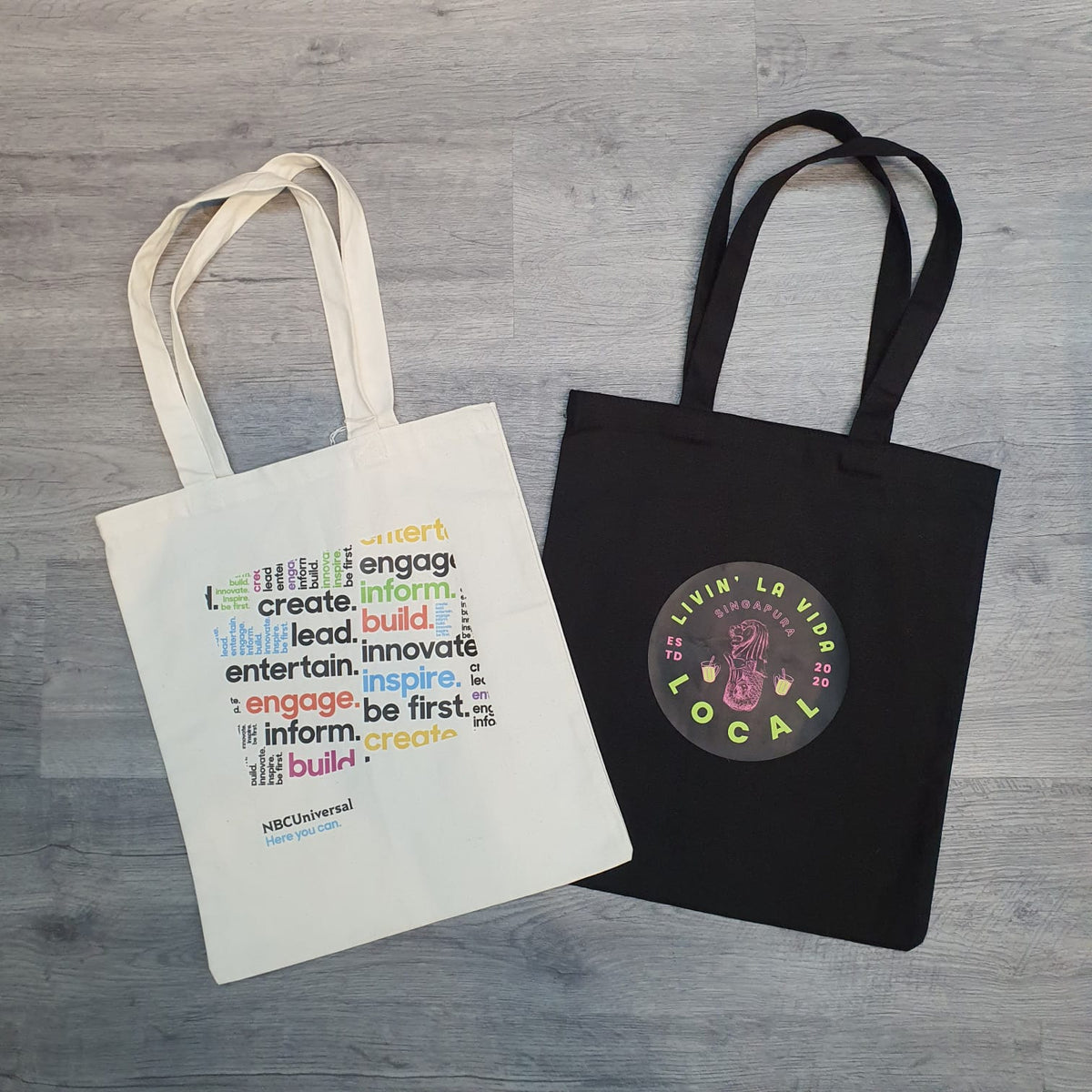 Cotton Tote Bag (10oz) - With Customised A6 Message Card – Care Package ...